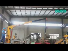 Hydraulic Lifting Telescopic Boom Crane Space Saving Easily Mounted