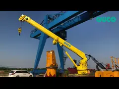 Deck Telescopic Boom Crane Hydraulic Multiple Lifting Points Explosion Proof
