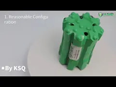 Top Hammer Retractable Drill Bit Blasting Carbide Thread Wear Resistant
