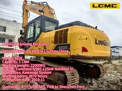 LiuGong CLG922E Crawler Excavator Second Hand Hydraulic 1 CBM With Cummins Engine