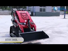 Wheel Drive Mini Skid Steer Loader 13.5HP 6KM/H 2490mm Height