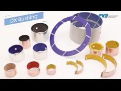 Steel Back POM Bushing DX Bearings Composite Cylindrical Wear Resistant