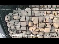 Welded Gabion Box Baskets 4.0mm Square Hole Hot Galvanized For Stones