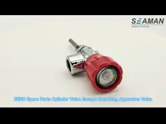 High Pressure Air Breathing Apparatus Gas Cylinder Valve With Meter