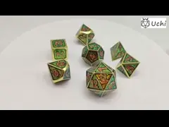 Hand Polished Liquid Core Dice DND Resin Polyhedron Non Toxic
