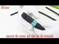 PA66 Circular Connectors Self Locking Male To Female Waterproof