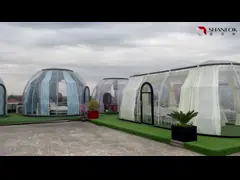 Modular Prefab Dome Homes Wind Resistant Transparent Panoramic