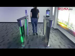 Swing Speed Gate Turnstile 40 Persons/min Organic Glass Access Control
