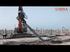 Hydraulic Sheet Pile Driving Machine Vibro Hammer 12M Depth 32Mpa