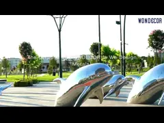 Silver Casting Stainless Steel Sculpture Metal Polishing Outdoor