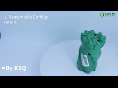 T38 Perforación retráctil con botón de punta de martillo de forja esférica para minería