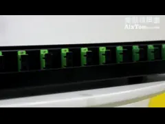 Rack Mount Fiber Optic Accessories Patch Panel 19 Inch 12 Port SC APC