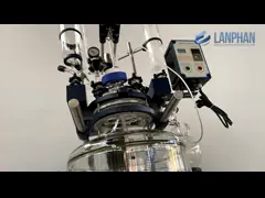 Lifting Lab Glass Reactor 50L Double Jacketed Crystallization