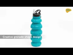 Sport Silicone Water Bottle 580ML Foldable Leakproof Odorless