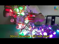 Outdoor LED Point Light String Ball 12V RGB Digital PC Material
