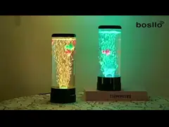 USB LED Jellyfish Lamp 7 Color 12 Inch Bubble Fish Cylindrical