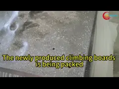 Rock Indoor Climbing Wall Boards Fiberglass Steel Wooden Resin Various Color