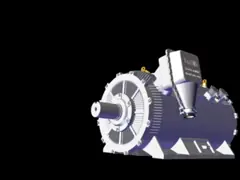 AC Synchronous Energy Saving Motor Permanent Magnet IP54 IP68 Small Size 4 Poles