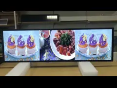 Shelf Edge Stretched LCD Display High Contrast With Narrow Bezel