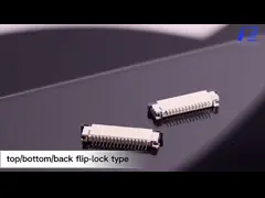 Precision FFC FPC Connector 1.2mm Height Dual Contact With Flip Lock