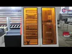 Pizza Corrugated Carton Box Machine Rotary Die Cutting High Efficient