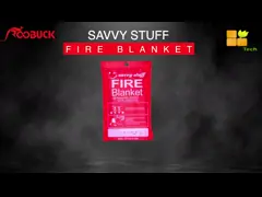 Emergency First Aid Kits Fire Blanket Fiberglass Heat Resistant For Home / School