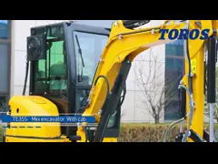 Compacto Toros Minibagger Bagger 3,5 Tonnen 18,5 kW mit Raster aus Stahl