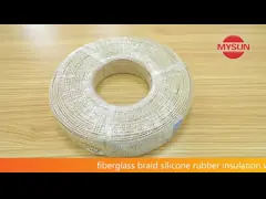 Fiberglass Braid PVC Insulated Copper Wire Cable 80C Temperature
