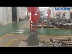 Pneumatic Piston Globe Control Valve Wide Range High Pressure