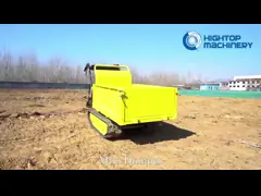 Single Cylinder Mini Crawler Dumper Truck Air Cooled Euro 5 High Traction