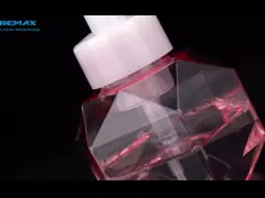 PET Foam Pump Bottle 200ml Diamond Cut Recyclable With Flower Shaped Head