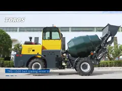 Cylindrical Drum Concrete Mixer Truck Self Loading High Efficiency