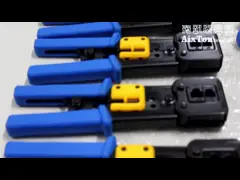 Network RJ45 Connector Crimp Cutting Tool Metal With PVC Handle