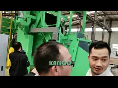 Cleaning Tilting Drum Type Shot Blasting Machine Forging Parts For Rust Removal