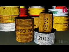 Yellow Ece 104 Reflective Tape SASO 2913 4 Inch Width Waterproof