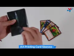 Game Art Card Sleeves Easy Shuffling CPP / OPP Laminated Custom Printed