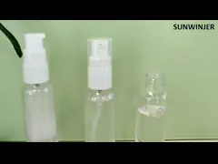 PP Hand Foaming Soap Pumps Dispenser Full Cover Mini White Transparent