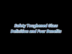 Tempered Safety Toughened Glass Panels High Strength Custom Size