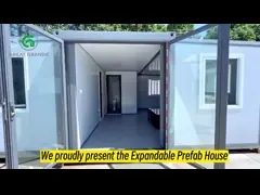 Versatile Expandable Prefab House Wind Resistant With Steel Doors