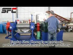 Open Type Rubber Making Machine Mixing Mill Electric Oil Heating Two Roll