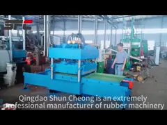 Tire Recycling Rubber Vulcanizing Press Machine 200 Degree PLC Control