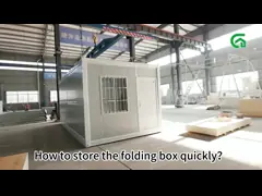 Prefabricated  Foldable Container Home Cabin Galvanized Steel