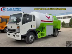 Carbon Steel LPG Gas Tanker Truck Bobtail 15000L For Filling Gas Cylinders