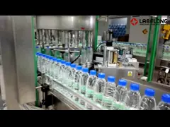 304SUS Automatic Bottle Labeling Machine Hot Melt / OPP Roll Fed