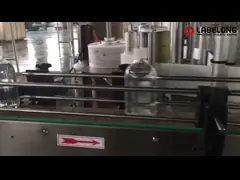 Water Automatic Bottle Labeling Machine Shrinking Sleeve 24000BPH PLC Control