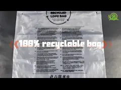 Poly Clothing Recycle Bag PE PP Eco Friendly Waterproof Fashion ODM