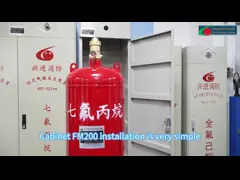 Automatic FM200 Cabinet System DC24V 1.6A Enclosed Flooding Customized