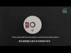 Photoelectric Type Fire Smoke Detector Self Contained Wall Mounting