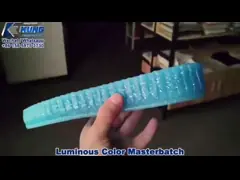 Luminous Color Masterbatch Shoe Making Materials Plastic Resin Glow In The Dark