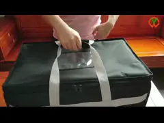 Thermal Insulated Cooler Bag Aluminum Lining Foldable For Food Delivery